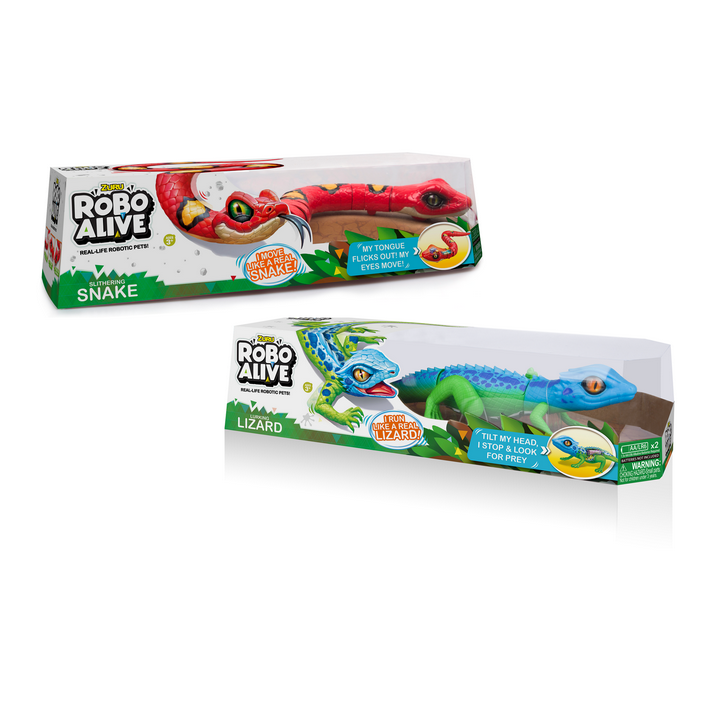 Robo Alive Lurking Lizard or Slithering Snake Battery-Powered Robotic ...
