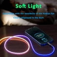3.3ft 66W Led Light Up Glowing USB C Cable, LED RGB Light Gradual Fast ...