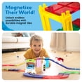PicassoTiles 47pcs Magnetic Tiles Race Track Playset with Cars ...