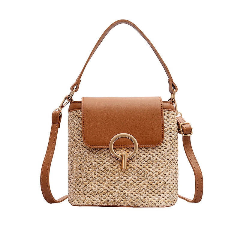 Click here for Unbranded Small Straw Bucket Bags For Women Summer... prices
