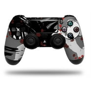 Skin Wrap for Sony PS4 Dualshock Controller Scattered Skulls Neon Teal ...