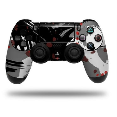 Skin Wrap for Sony PS4 Dualshock Controller Scattered Skulls Neon Teal ...