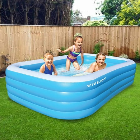 IYEFENG Inflatable Swimming Pool for Kids, Adults, Family, Large Blow ...