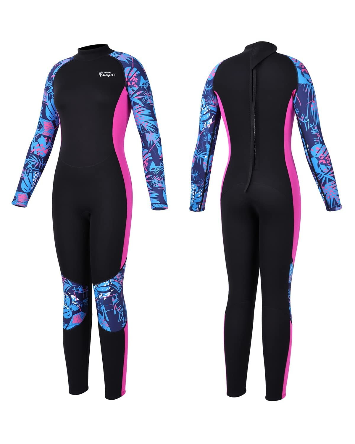 Yikayin Wetsuit Women 3mm Neoprene Wet Suit Full Body Thermal Wetsuits ...