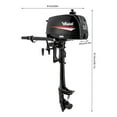 2 Stroke 3.5HP Outboard Motor Boat Engine with Water Cooling System ...