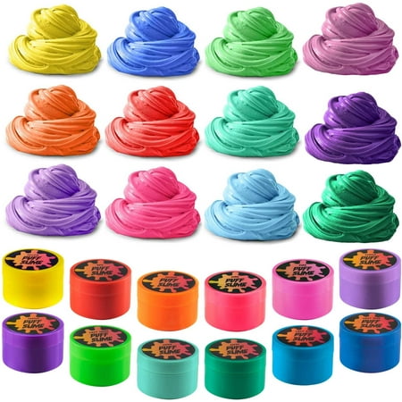 IGUOHAO Puff Slime - 9 Pack Jumbo Fluffy Mud Putty Assorted Bright ...