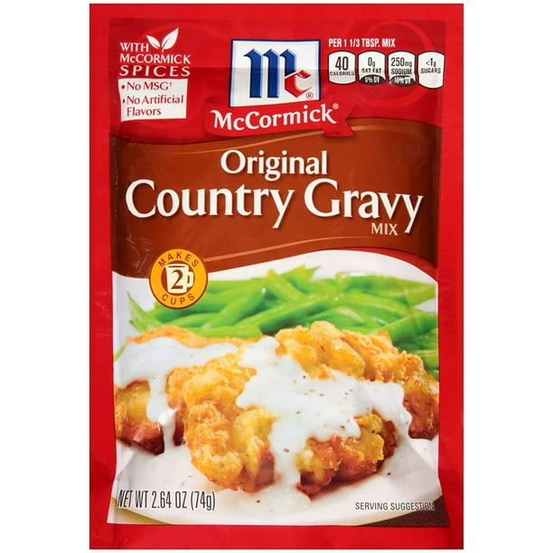 Mccormick Original Country Gravy Mix (Pack Of 4) 2.64 Oz Packets ...
