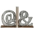 Urban Trends Collection: Metal Alphabet Bookend Electroplated Finish ...