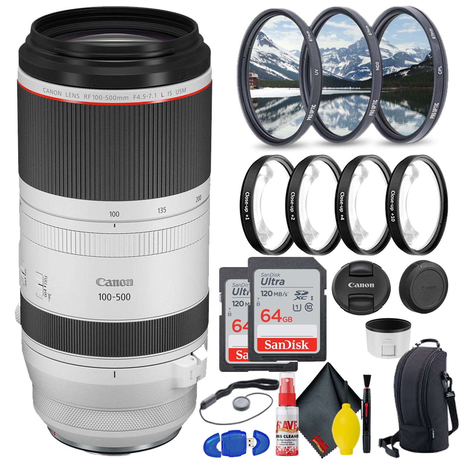 Click here for Canon Rf 100-500mm F/4.5-7.1l Is Usm Lens (Bundle)... prices