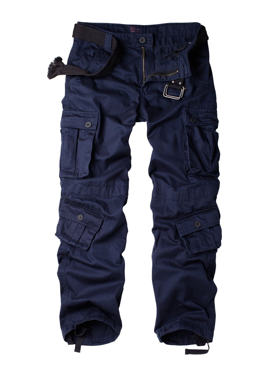 TRGPSG Men's Cargo Pants with 8 Pockets Cotton Cargo Work Pants(No Belt ...