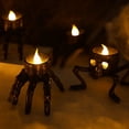 Classic Black Halloween Tea Lights, Creative Skeleton Hand LED Lamp ...