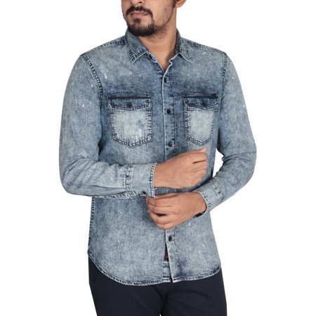 Men's Casual Shirt GRANDING TINT DENIM | Walmart Canada