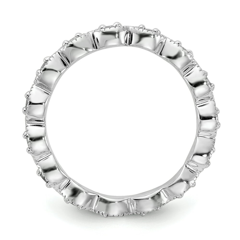 Jewelrypot - Sterling Silver Diamond Ring - Walmart.com - Walmart.com