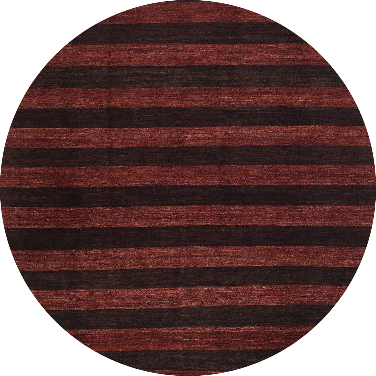 Ahgly Company Indoor Round Abstract Red Abstract Area Rugs, 8' Round ...
