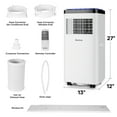 MaxKare 8000 BTU AC & Dehumidifier, Fan Control for Rooms Up to 150 Sq ...
