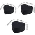1 Set Paper Candy Boxes Gift Box Heart Black 13x15.7x6.5cm - Walmart.com