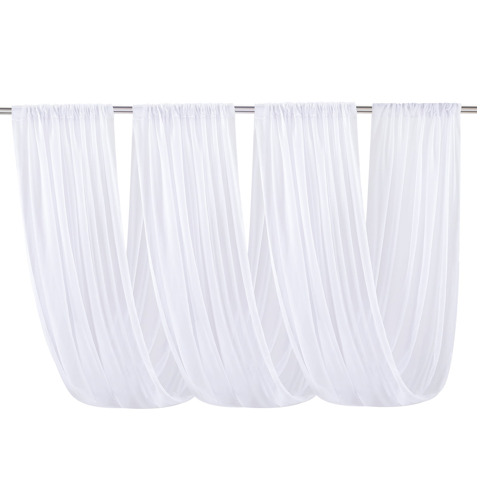 Wedding Arch Draping Fabric, Wedding Arch Drapes for Ceremony Chiffon ...