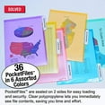Ultimate Office PocketFile™ Clear Poly Document Folder Project Pockets ...