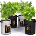 5/7/10 Gallon Potato Grow Bags with Harvest Window and Handles for ...