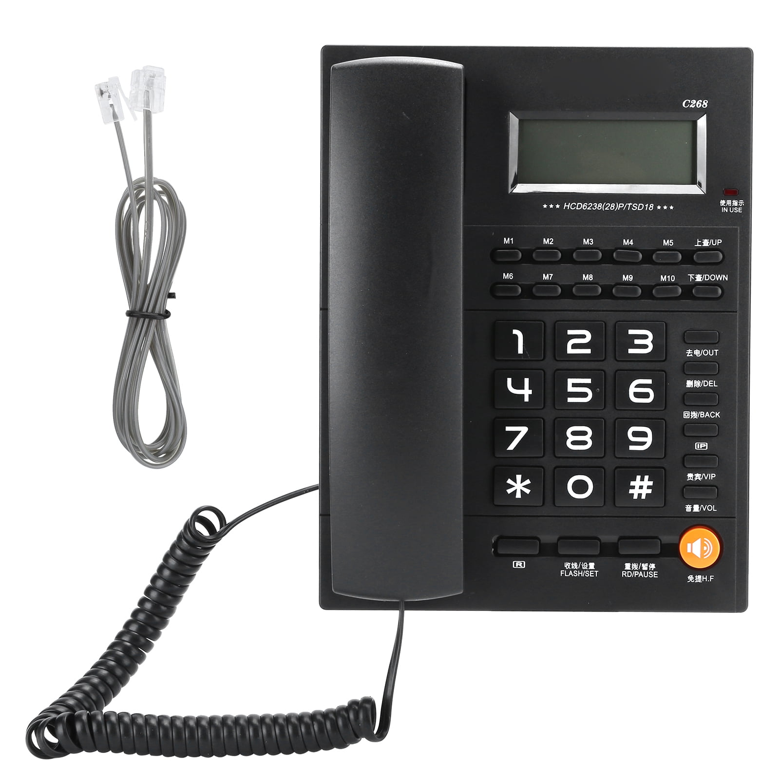 Fixed Landline Phone,Home Landline Phone Wired Landline Phone Corded ...