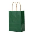 30 pc Kraft Paper Bags Gift Bags Shopping Bags with Handles Dark Green ...