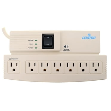 Wiremold PM36C 40" Ivory Plugmold On Wall 6 Outlet Power Strip ...