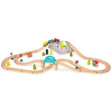 Wood Train Set - Walmart.com