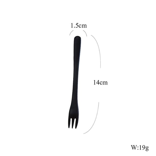 Willow Stainless Steel Cake Fork Three-tine Fruit Fork Multiple Use ...