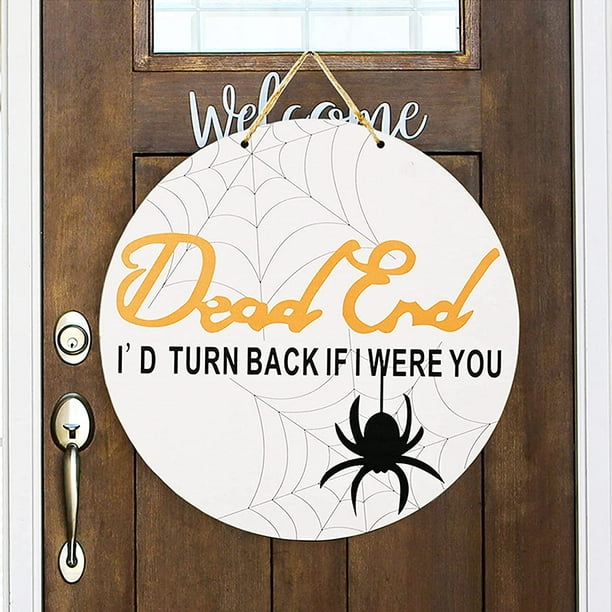 Halloween Porch Sign Halloween Front Door Sign - Halloween Wooden Sign ...