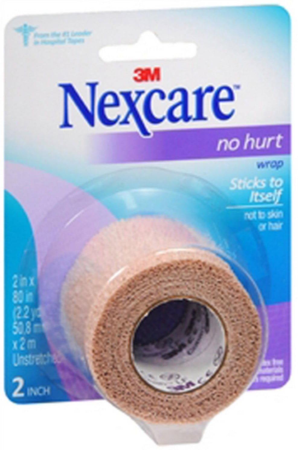 Nexcare No Hurt Wrap 2 in x 80 in , 1 Each (Pack of 4) - Walmart.com