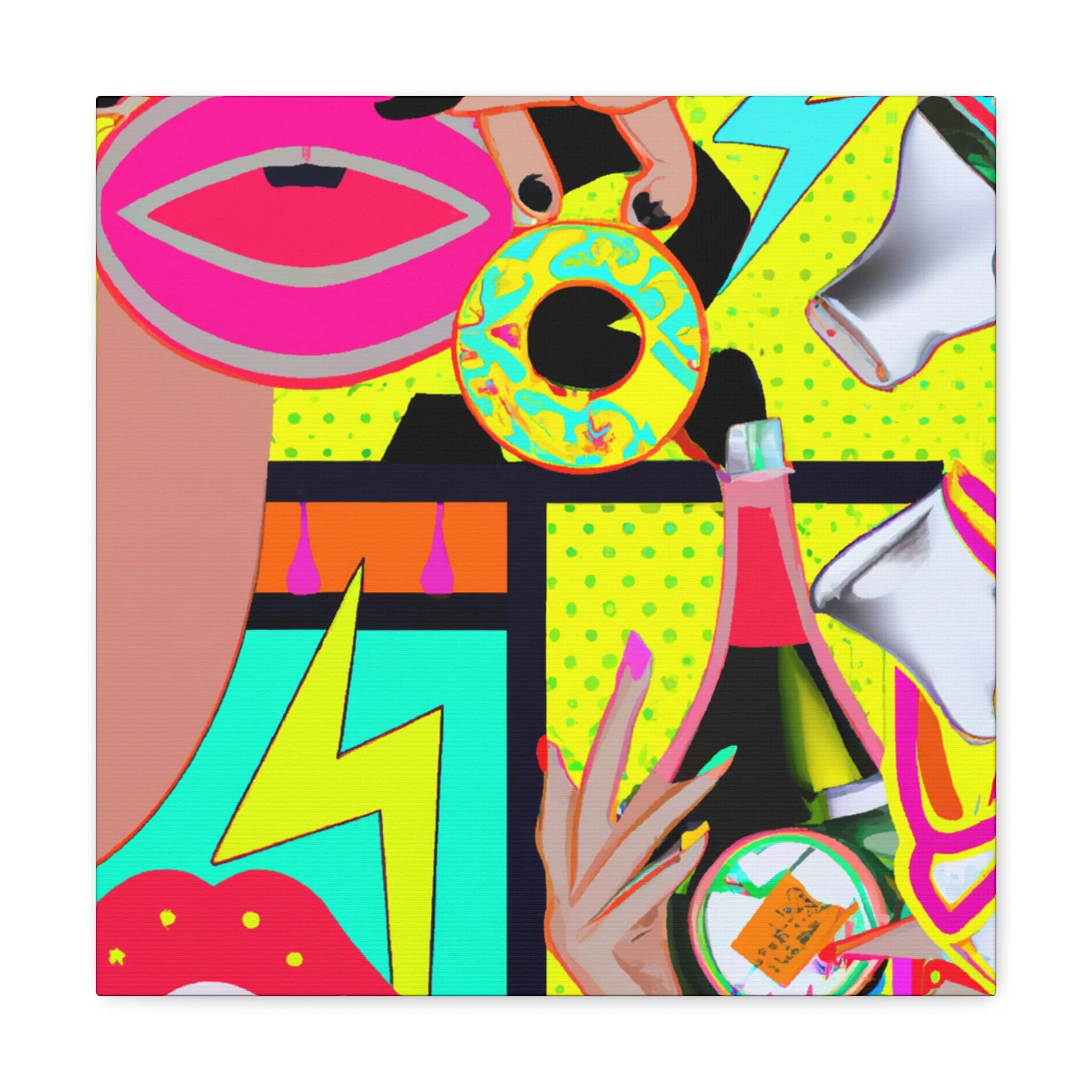 Electric Neon Extravaganza - Canvas - Walmart.com