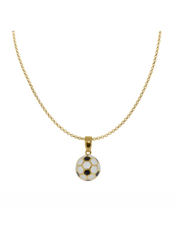 Soccer Ball Gold Pendant