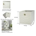 Mainstays Collapsible Quilted Fabric Cube Storage Bins (10.5" x 10.5 ...