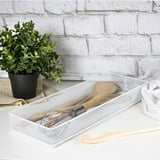 YBM Home White Mesh Drawer Organizer Tray for Kitchen and Desk Drawers ...