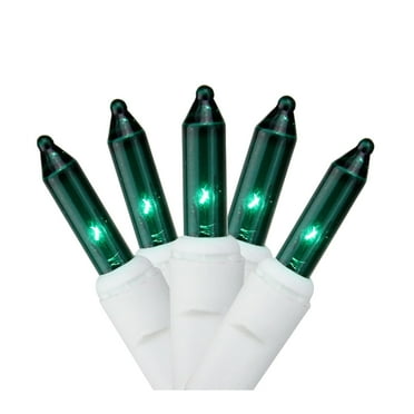 Vickerman 70 Light LED Blue and Pure White Lights, Green Wire M5 Icicle ...