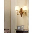 European Style LED Wall Sconce, Full Copper and Jade French Vintage ...