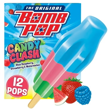 Pop-Ice 6 Fruity Flavors Giant Freeze Pops, 1.5 Oz., 100 Count ...