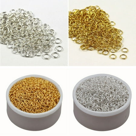 Koszal 6/7/8mm Metal Open Jump Split Connecting Rings DIY Jewelry ...