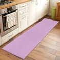 Area Rug 2x6ft Minimalist Solid Color Lilac Area Rugs Washable Low Pile ...