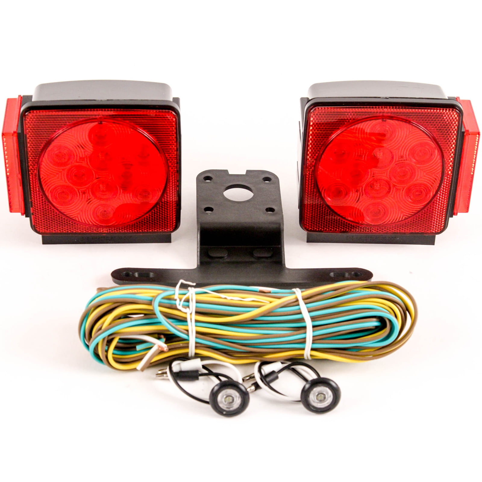 Red Hound Auto LED Submersible Square Light Kit Trailer 80 Inches- Boat ...