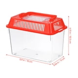 icolorfuled Mini Fish Tank Plastic Handheld Fish Tank for Turtle and ...
