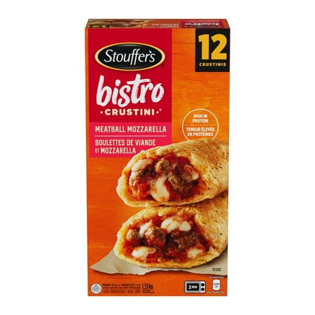 STOUFFER'S BISTRO CRUSTINI, Boulettes de viande et mozzarella ...