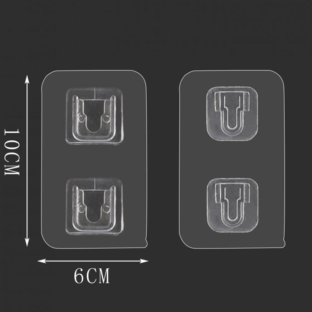 Transparent Punch Free Stand Wall-mounted Fixator Wall Fixer Cable ...