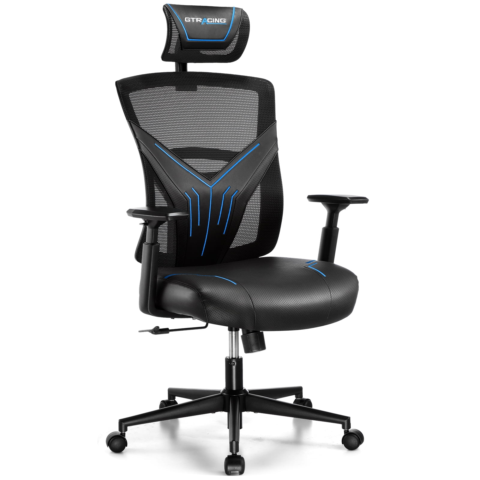GTRACING Gaming Chair, Computer Chair with Mesh Back, Ergonomic Video ...