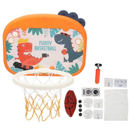 Dinosaur Mini Basketball Hoop with Light Sensor Scoreboard Adjustable ...