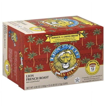 Lion Brand Hawaiian Islands Vanilla Macadamia Nut Coffee, K-Cup, 12 ...