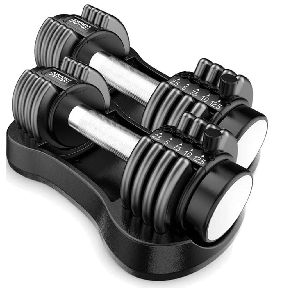 SKONYON Adjustable Dumbbells Set 12 5 Lbs Weight With Handle And Weight SKONYON Adjustable Dumbbells Set 12 5 Lbs Weight With Handle And Weight
