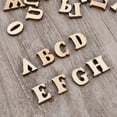 Techinal 100pcs Unfinished Wooden Capital Letters Alphabet DIY Wood ...