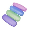 Eease 5pcs Portable Glasses Case, Mixed Color Transparent Hard Eyeglass ...