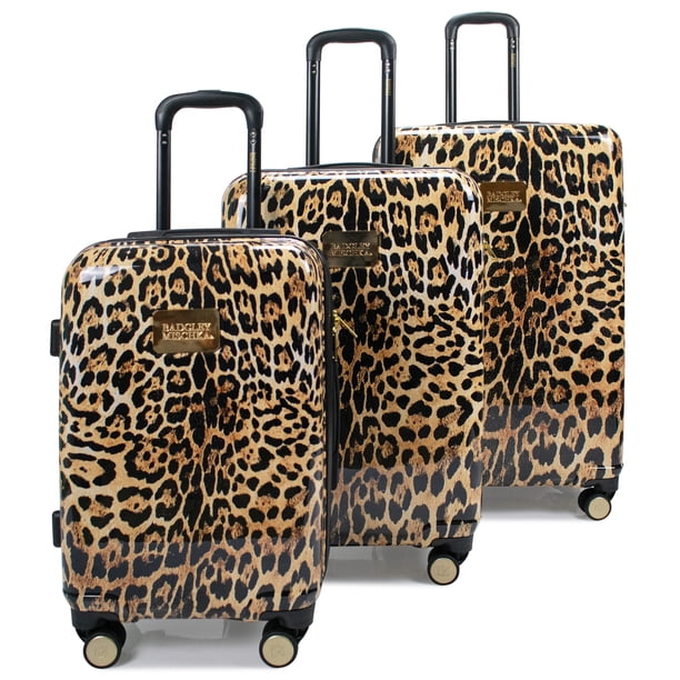 BADGLEY MISCHKA Leopard 3 Piece Expandable Luggage Set - Walmart.com